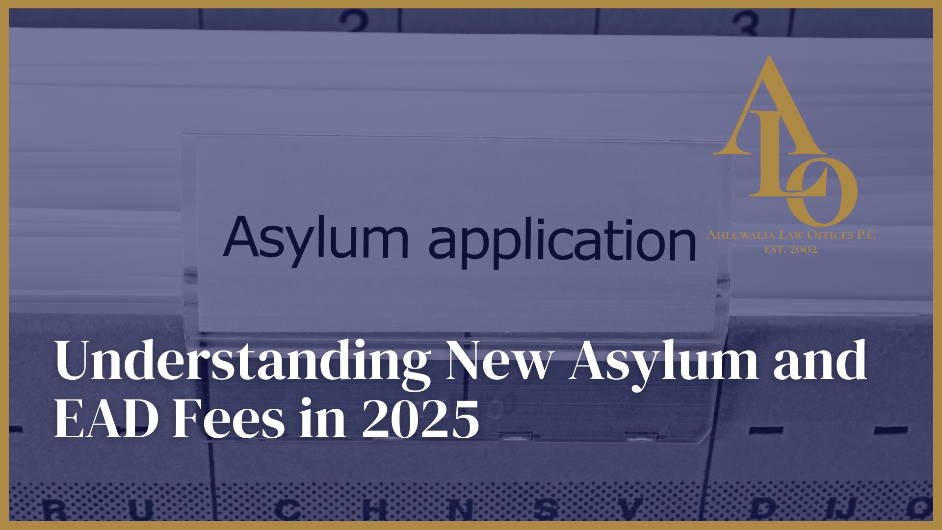 Understanding New Asylum and EAD Fees in 2025 - Ahluwalia Law